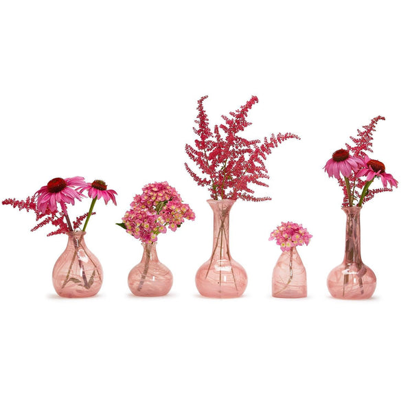 Pink Recycled Glass Handblown Vases - Spoiled Rotten