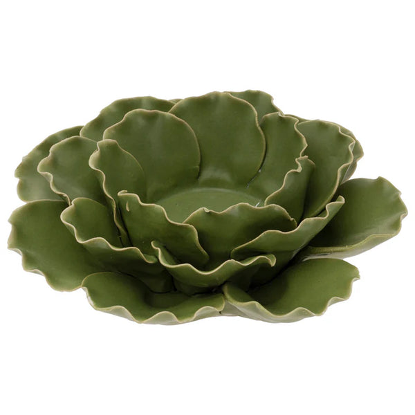 Sage Lotus Tealight Candle Holder - Spoiled Rotten