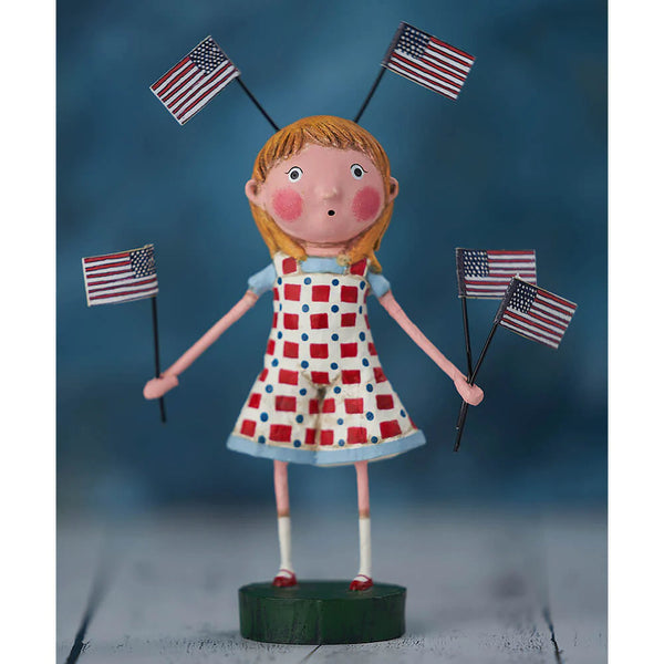 Fannie's Flags Figurine by Lori Mitchell - Spoiled Rotten