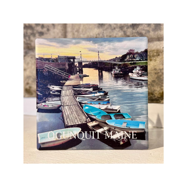 Perkins Cove Dawn Ogunquit Ceramic Coaster - Spoiled Rotten