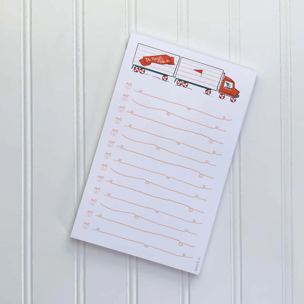 North Pole Rectangular Notepad - Spoiled Rotten