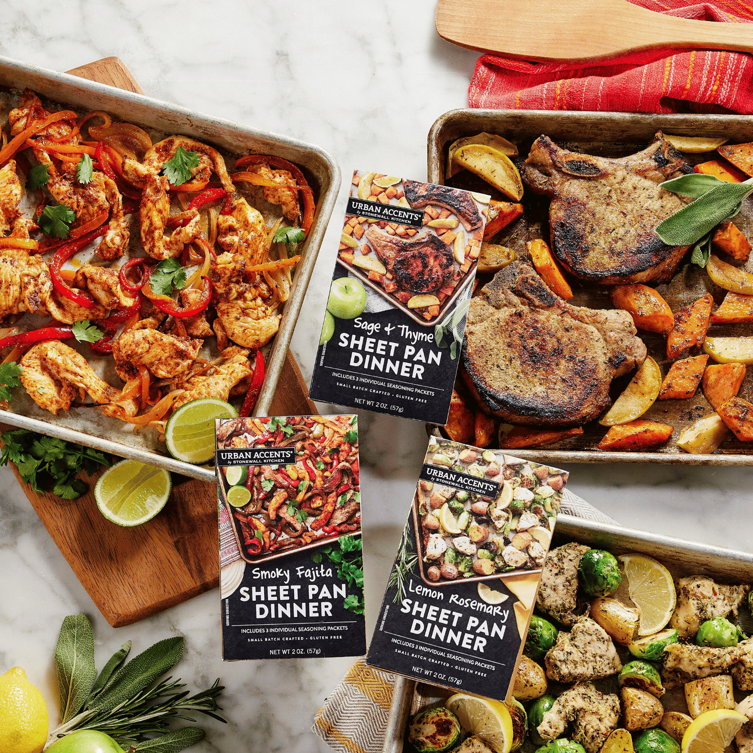 Lemon Rosemary Sheet Pan Dinner - Spoiled Rotten